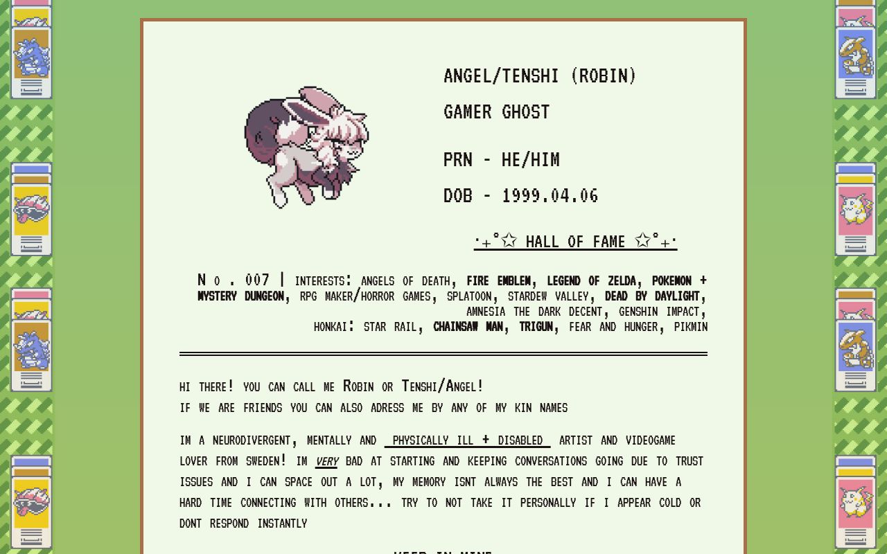 Registered to pokedex